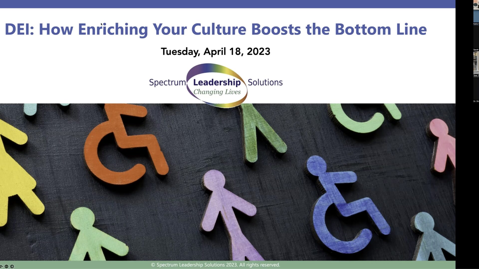 Webinars - Spectrum Leadership Solutions LLC